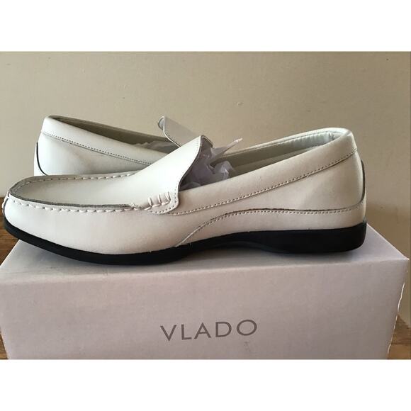 Vlado | Shoes | Vlado Footwear Mens 9 White Elite Slip On Loafers New ...